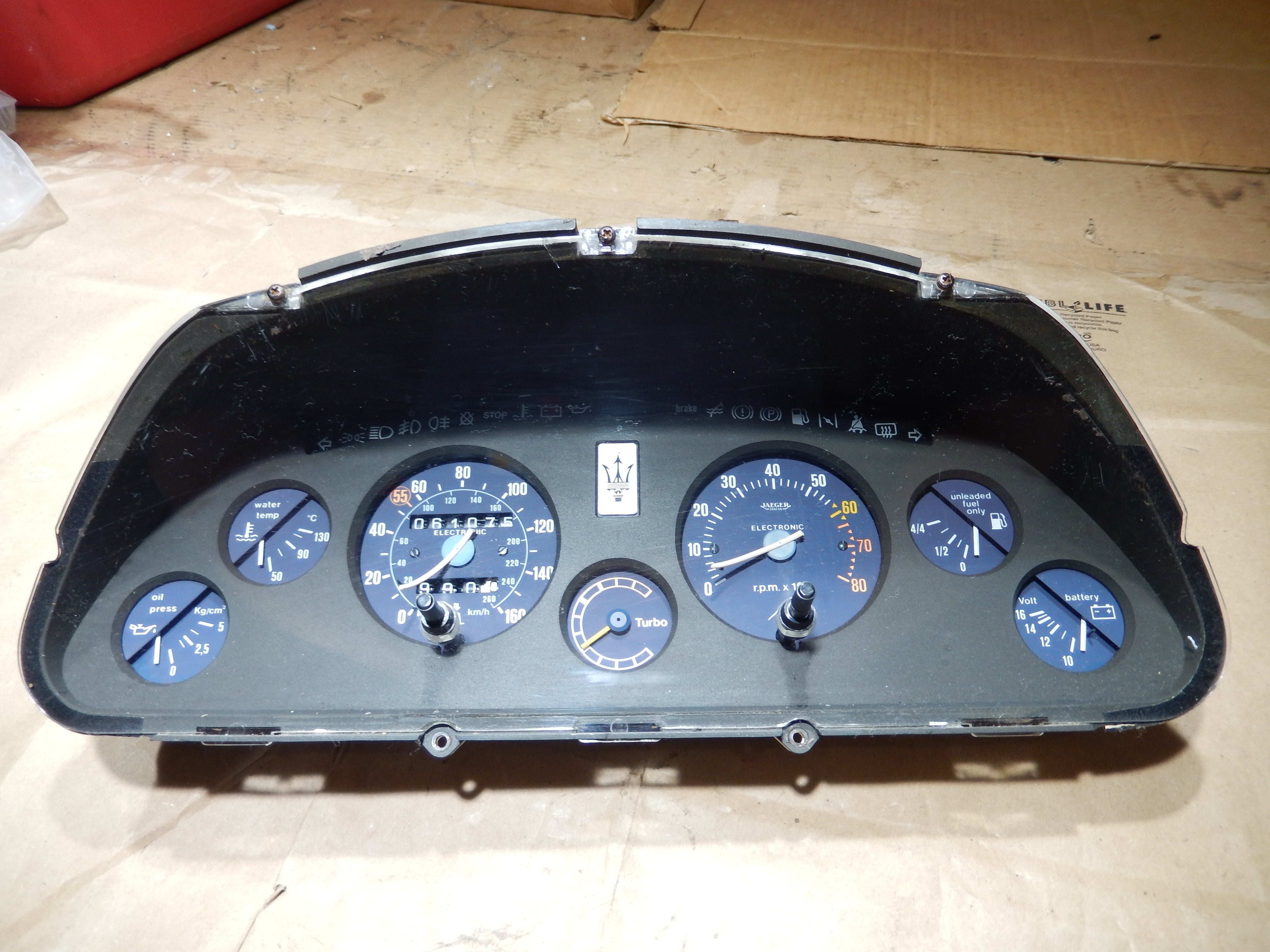 Maserati Biturbo Fuel Injection Model Instrument Cluster – Joeyz Datsun