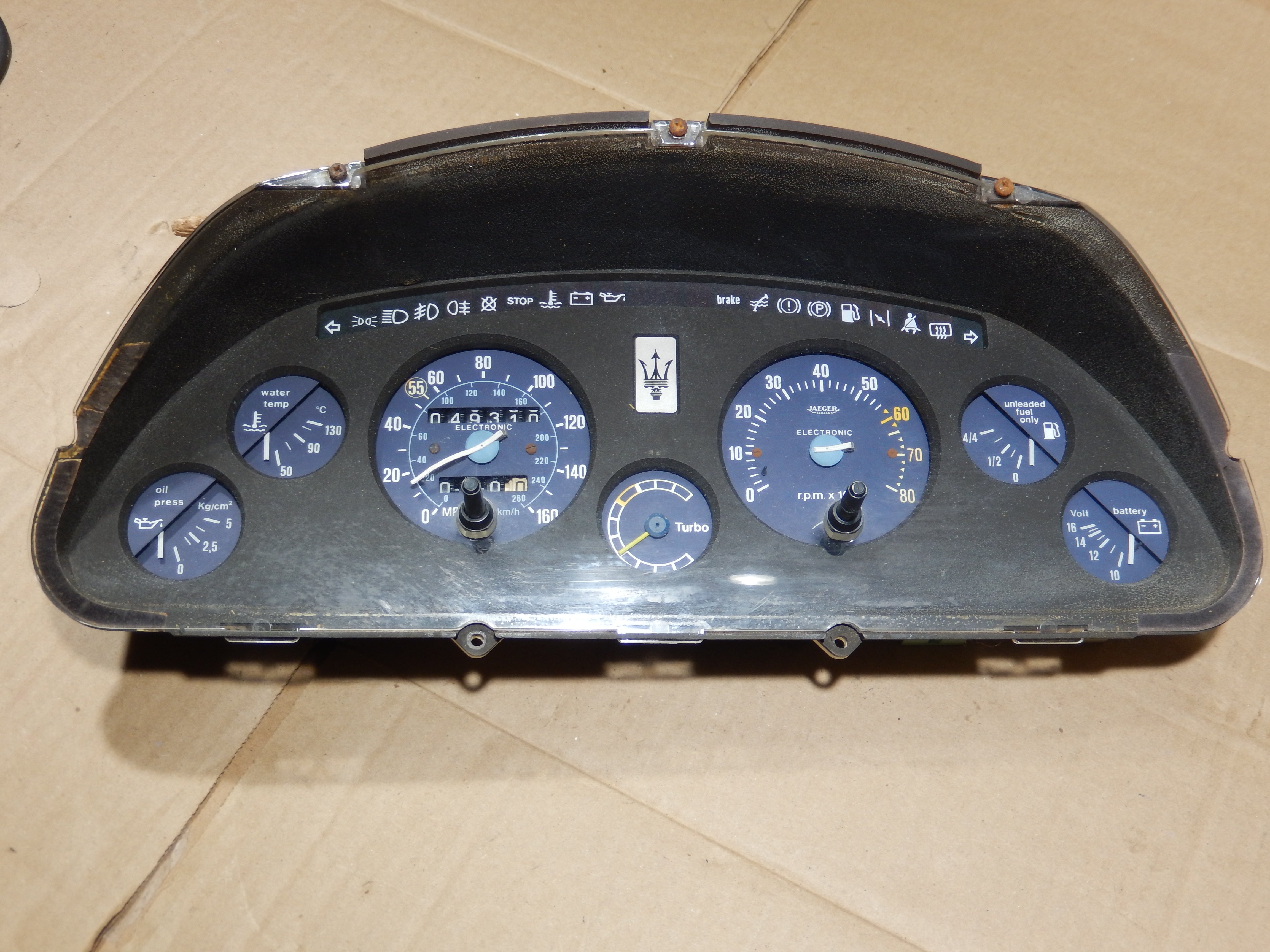 Maserati Biturbo Fuel Injection Model Instrument Cluster – Joeyz Datsun